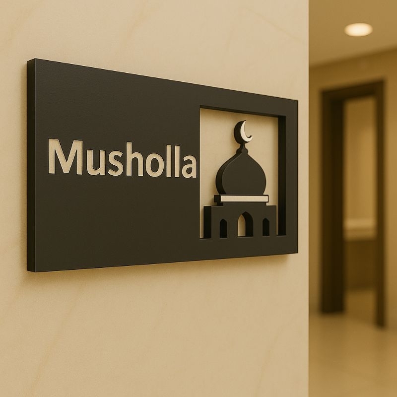 Jual Musholla Sign Akrilik Hitam - Plakat Mushola Minimalis | Shopee ...