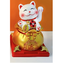 Jual ANQI Pajangan kucing hoki Imlek / Maneki Neko / Lucky Cat kucing ...