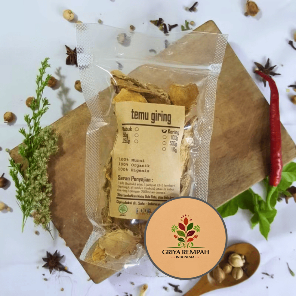 Jual TEMU GIRING KERING 100 GRAM Temupala Poh Rempah Herbal Simplisia ...