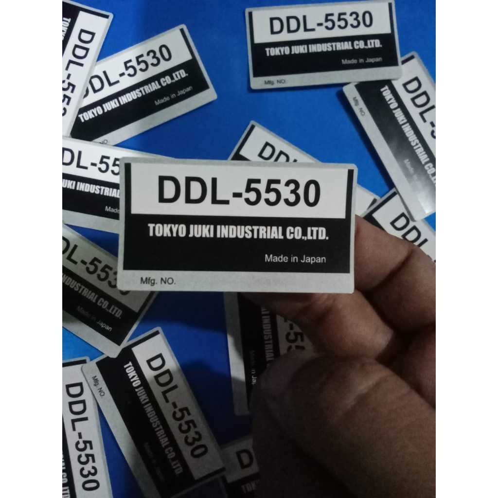 Jual STICKER TYPE MESIN JAHIT JUKI DDL-5530 BUKAN EMBLEM SENG | Shopee ...