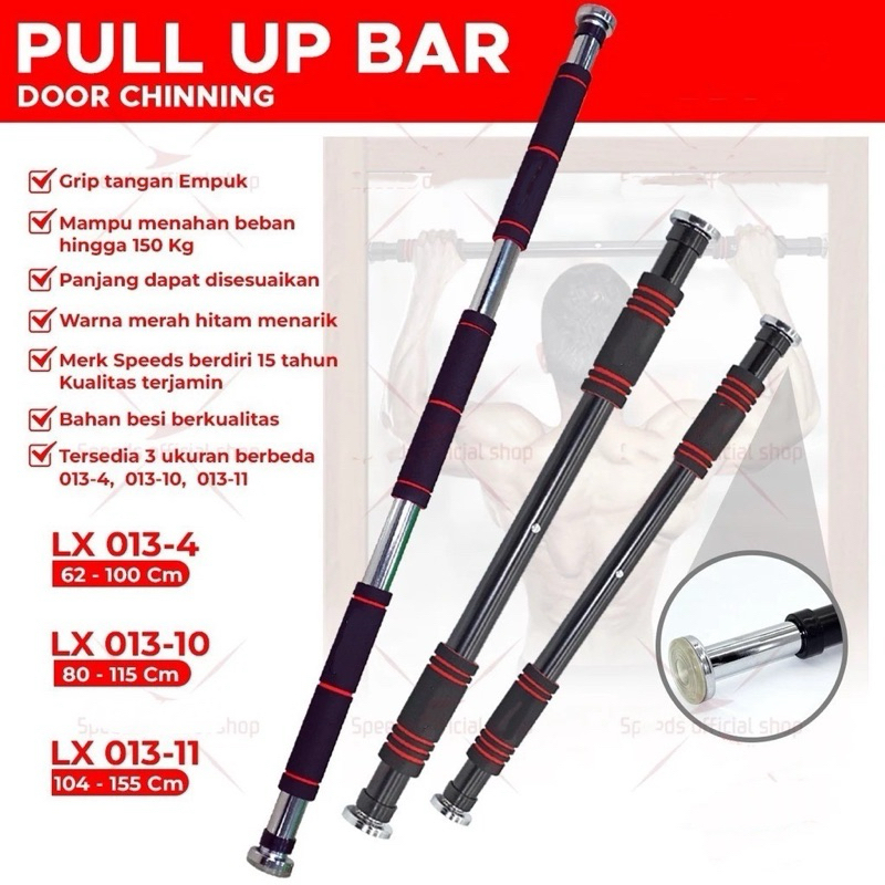 Jual G-SPEEDS Pull Up Bar atau Door Chinning Bar Untuk pembentukan otot ...