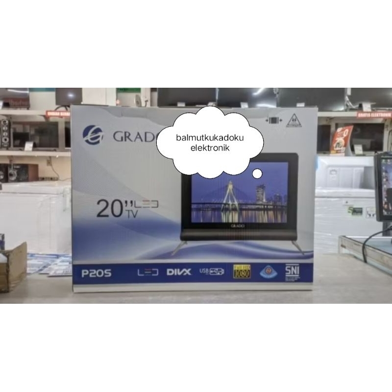 Jual TV LED 20 inch GRADO Grado Full HD USB Digital | Shopee Indonesia