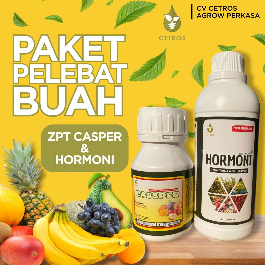 Jual CETROS [ PAKET PELEBAT BUAH ] Zpt Cassper dan Pupuk Hormoni ...