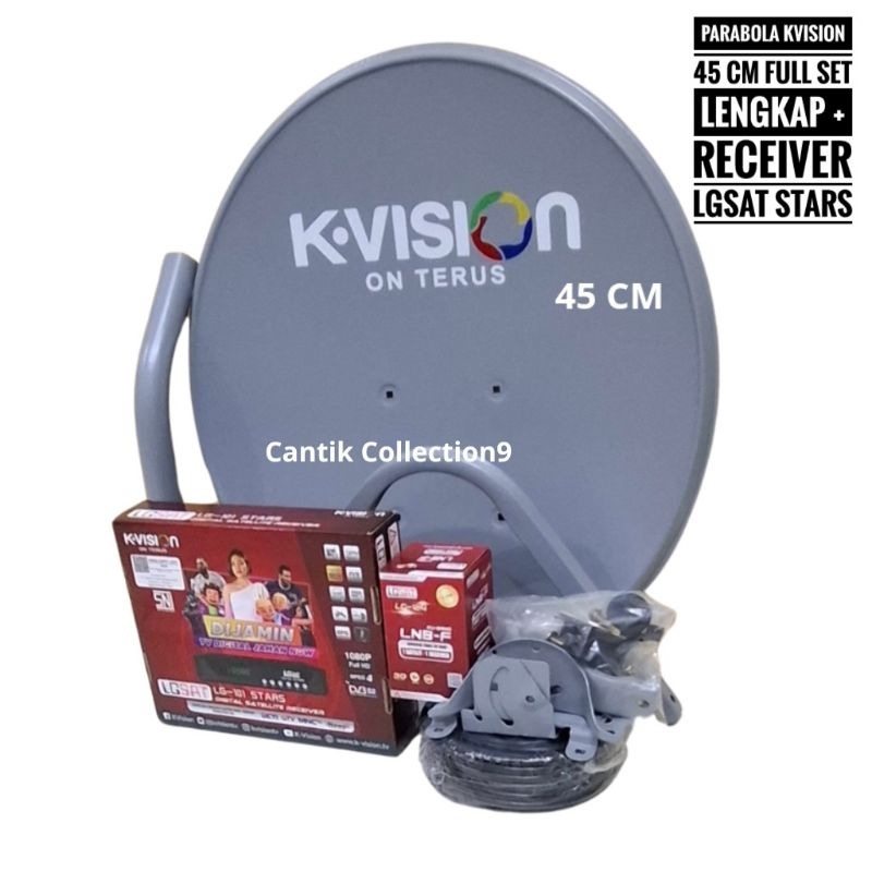 Jual Paket Parabola Mini 45 cm Kvision+Receiver Lgsat | Shopee Indonesia