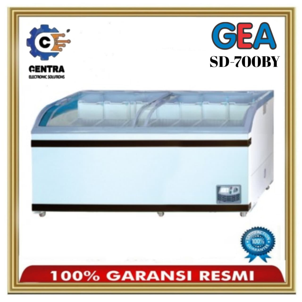 Jual Sliding Curve Glass Freezer GEA 700 Liter SD-700BY | Shopee Indonesia