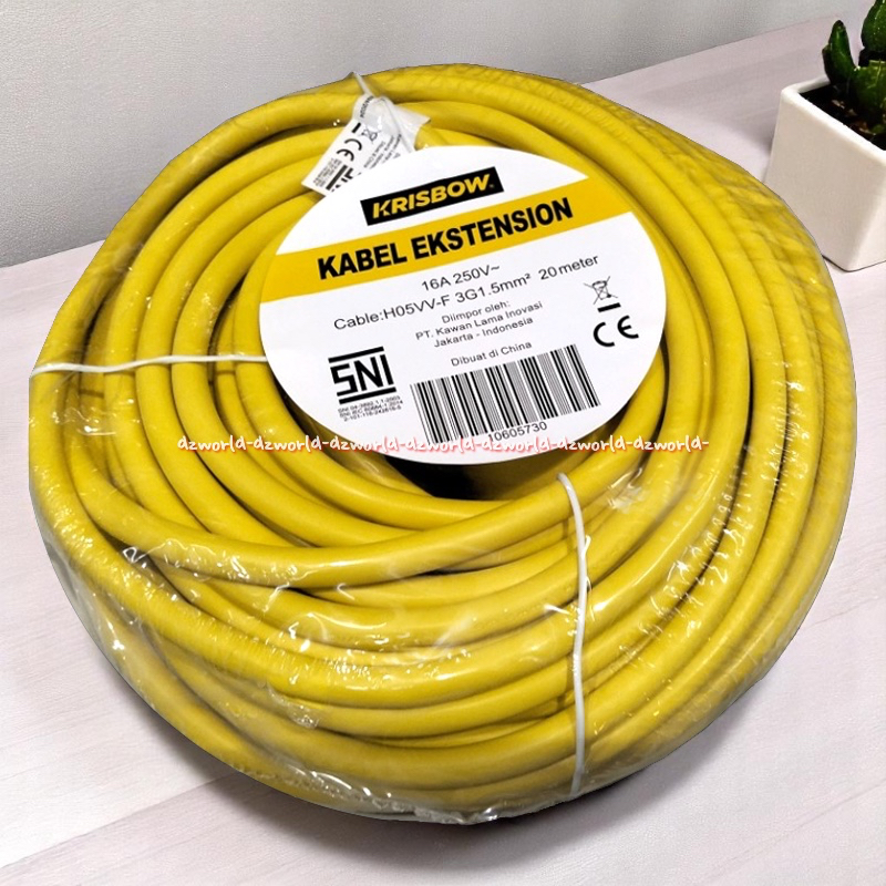 Jual Krisbow Kabel Ekstensi 20meter Kabel Panjang 20m Stop Kontak Cable ...
