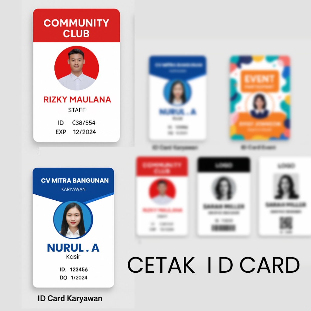 Jual Cetak ID Card Custom Design | Shopee Indonesia