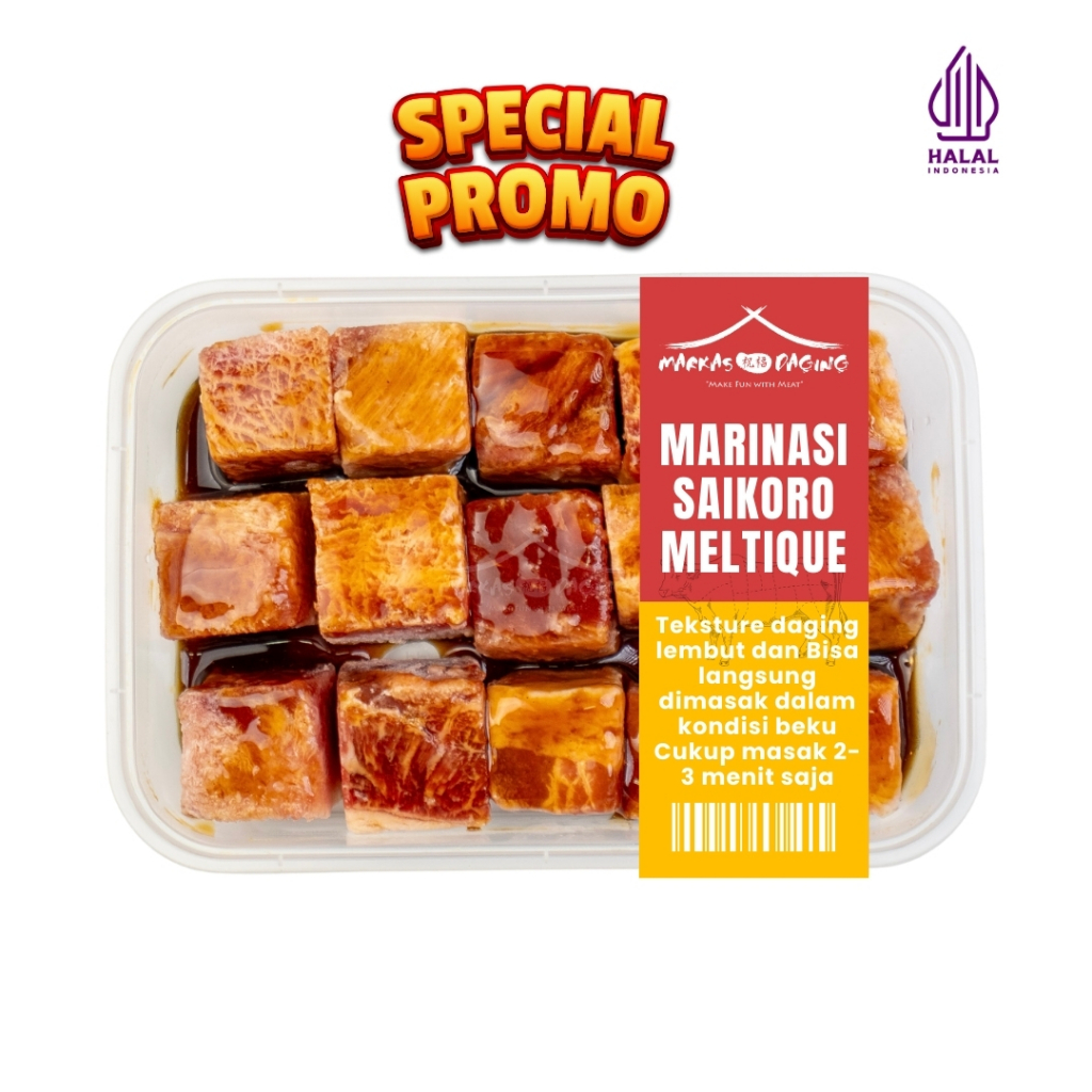 Jual MARINASI SAIKORO BEEF WAGYU MELTIQUE CUBE / DAGING KOTAK / BBQ ...