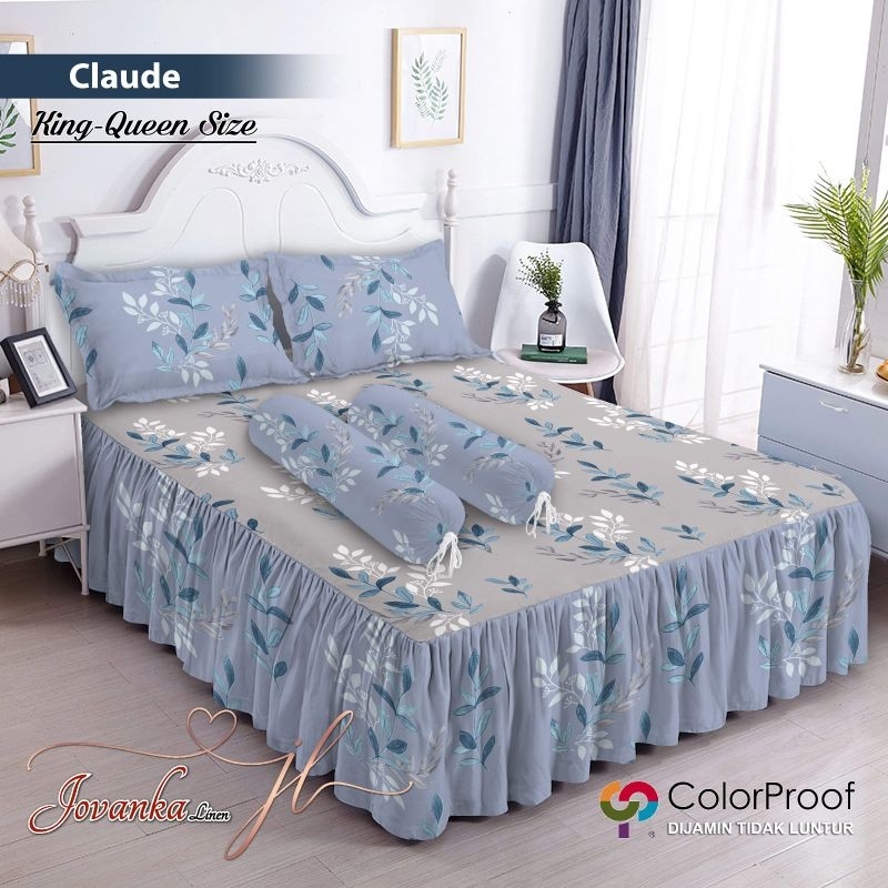 Jual JOVANKA - Sprei Rumbai Motif Claude Ukuran King 180x200 cm ...