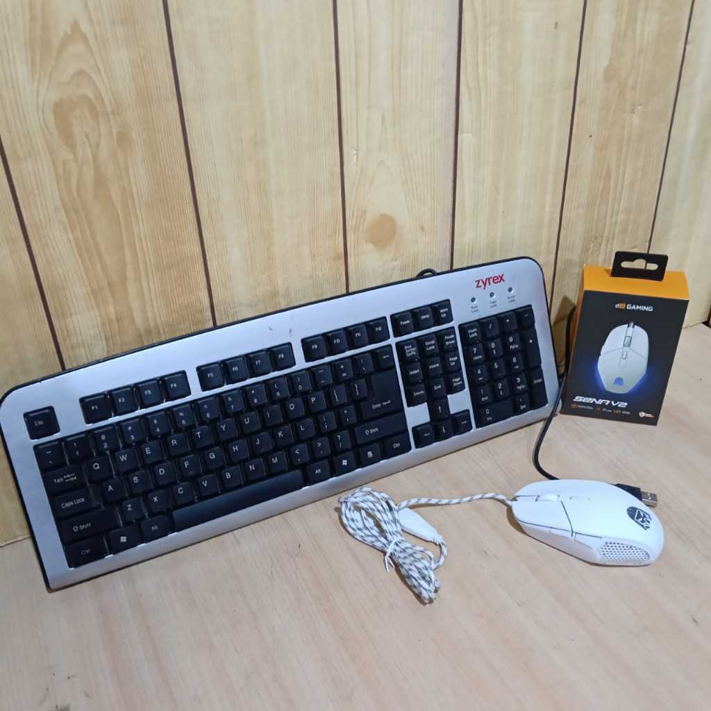 Jual Paket Murah Keyboard Second Zyrex + Mouse Usb Merk DA (Murah Dan ...