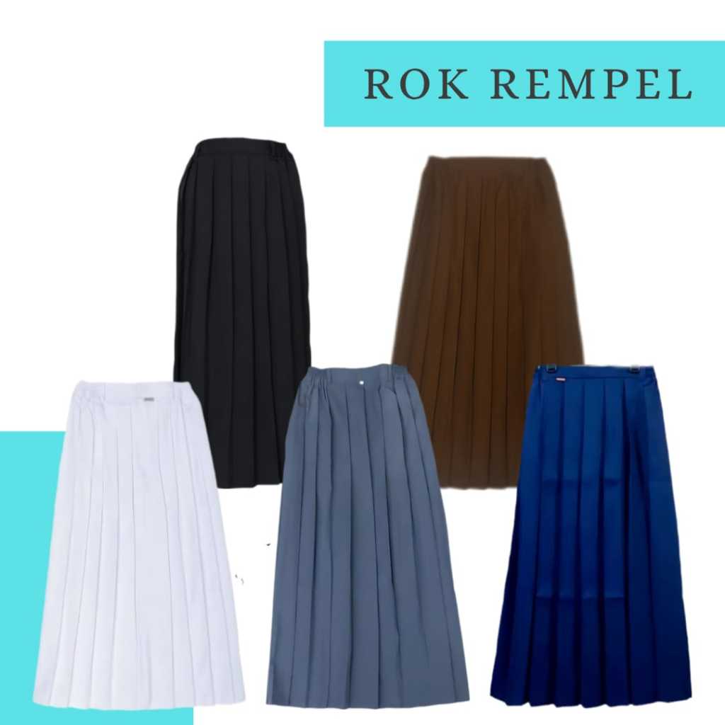 Jual SERAGAM SEKOLAH ROK REMPEL SMP SMA PANJANG | Shopee Indonesia