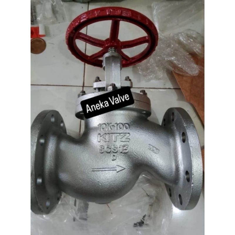 Jual GLOBE VALVE KITZ SS 304 JIS 10K FLANGE 6" | Shopee Indonesia