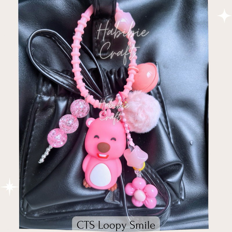 Jual Loopy Pororo Key Chain by Habibie Craft karakter lupi Loopi pink ...