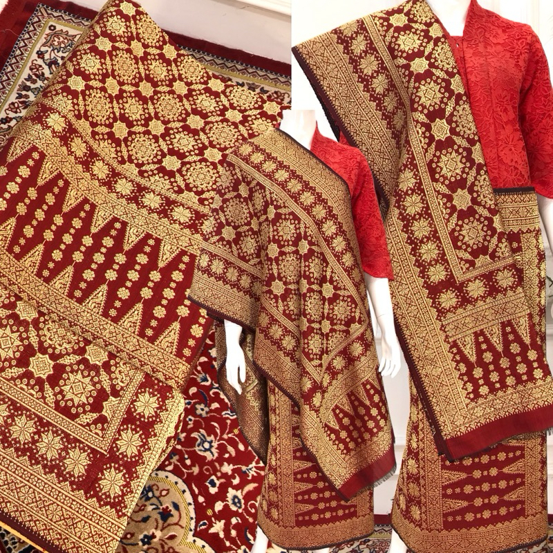 Jual PROMO /SONGKET LEPUS MERAH MAROON TERBARU/LEPUS MANTAB | Shopee Indonesia