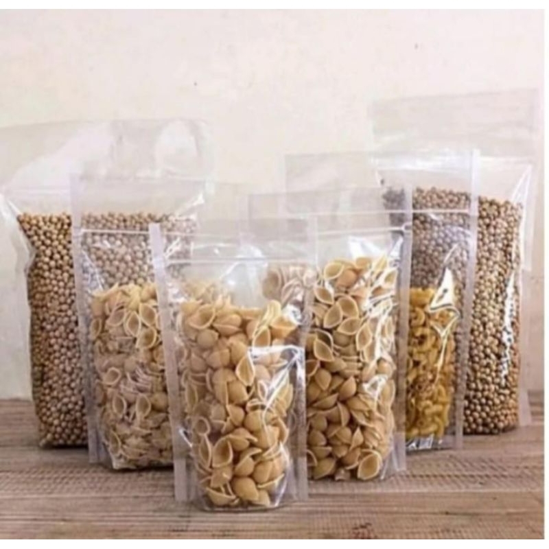 Jual Standing Pouch Bening Tranparant 10 x 17 cm + Ziplock merk Blink ...