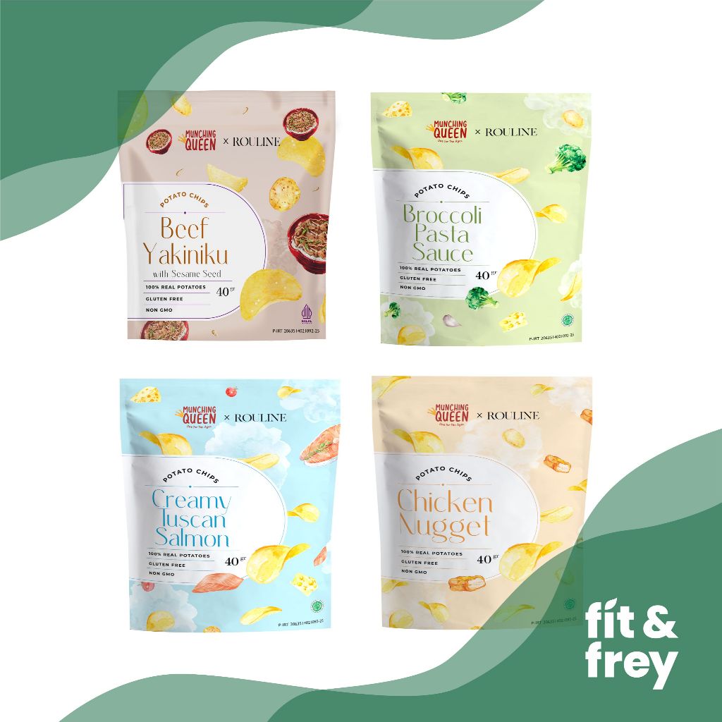 Jual MUNCHING QUEEN Potato Chips - Cemilan Keripik Kentang | Shopee ...