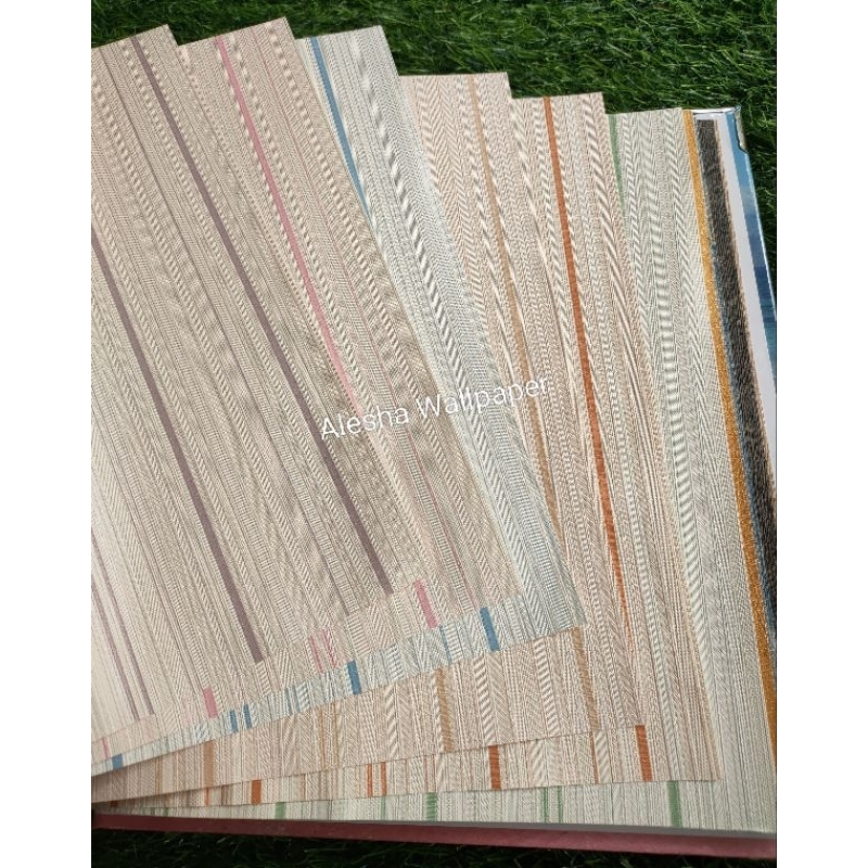 Jual Wallpaper Dinding Motif Minimalis Garis Bahan Pastinya Tebal ...
