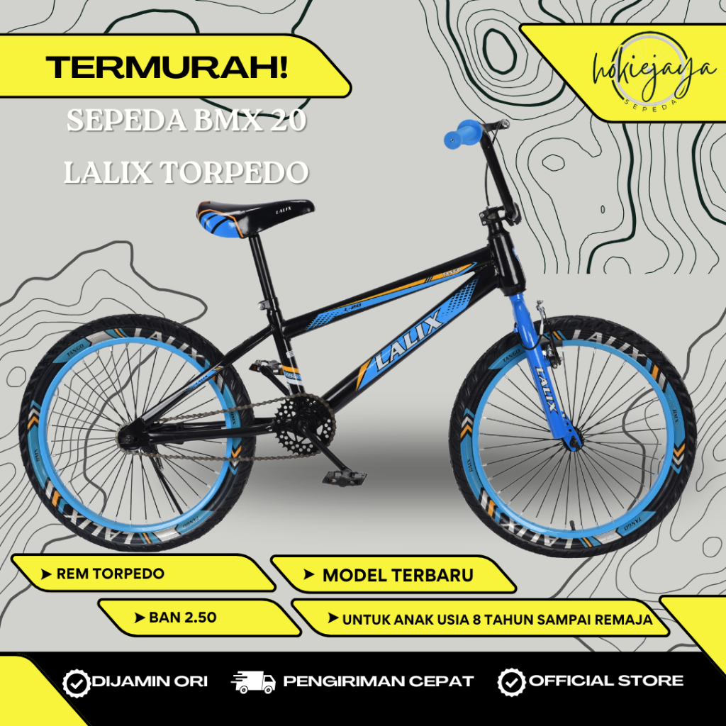 Jual Sepeda Anak BMX 20" TREMOR - LALIX - SALVO - VELION REM TORPEDO GO ...