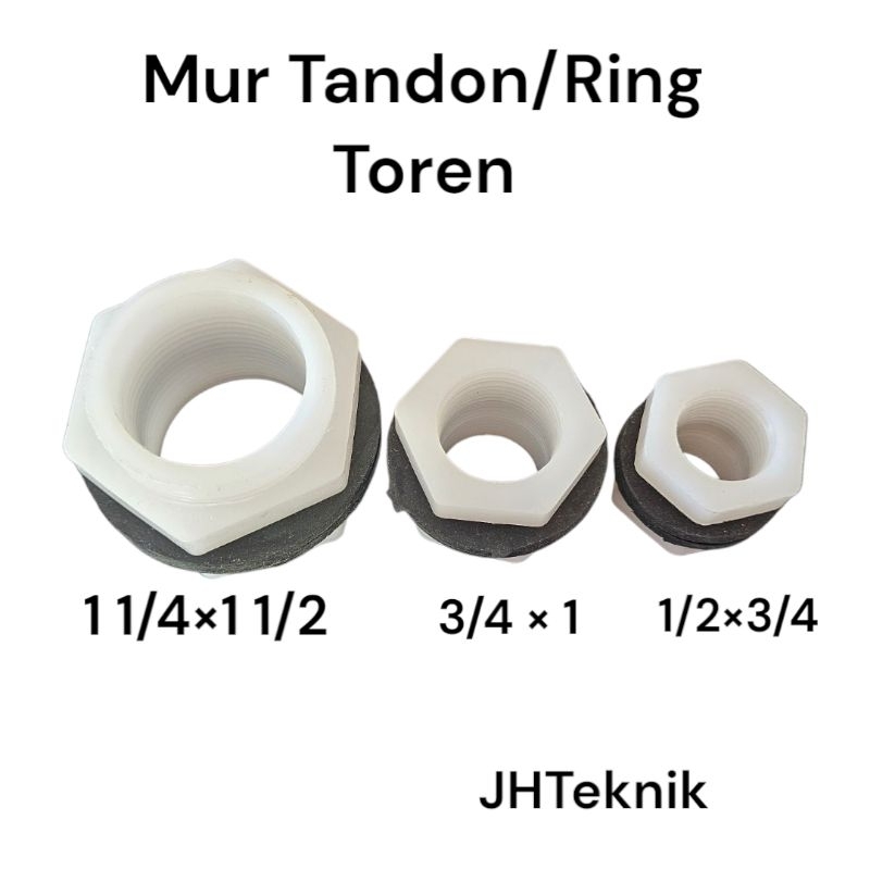 Jual Mur Tandon/Mur Toren/Mur drat Tandon Toren 1/2×3/4,3/4×1,1 1/4× 1 ...