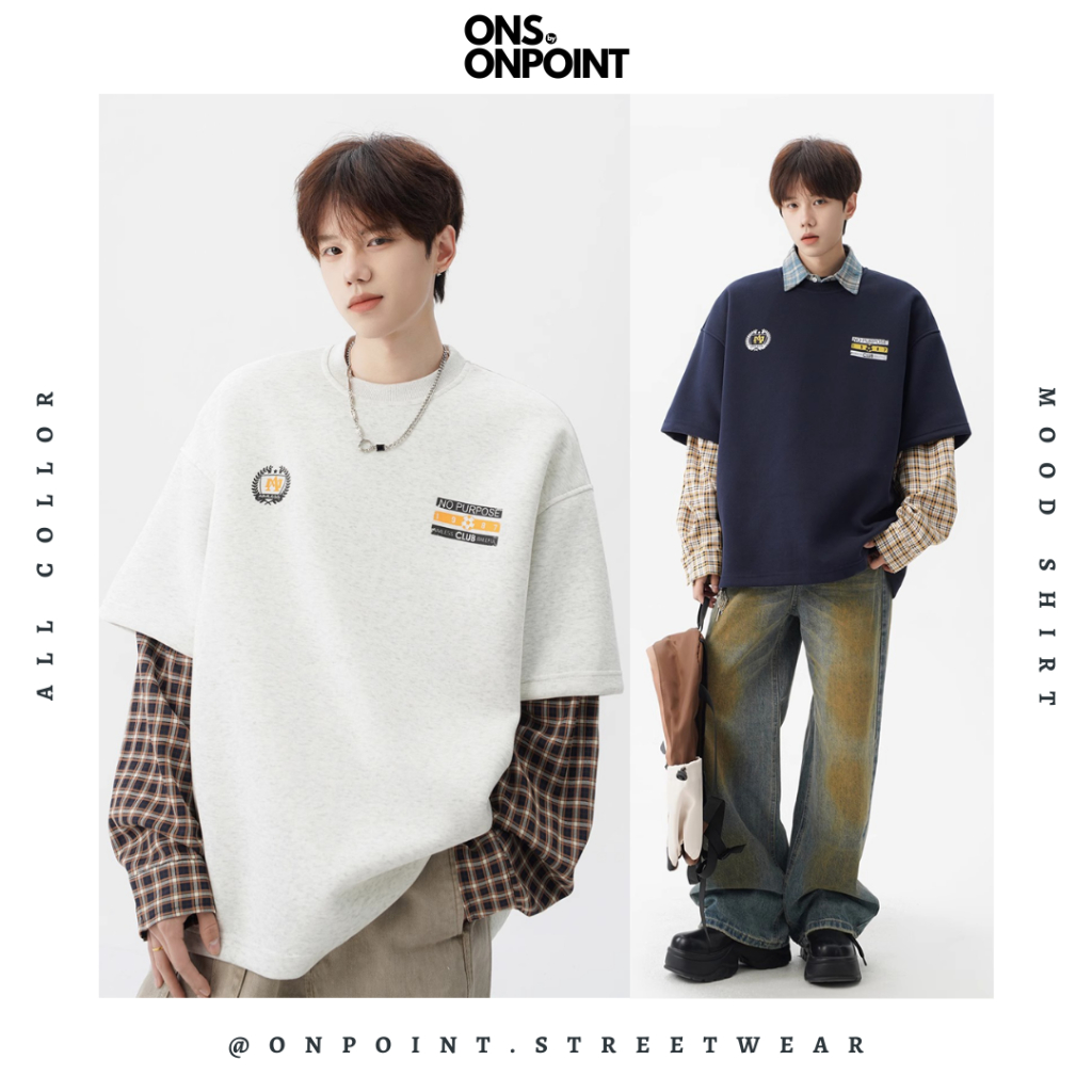 Jual [ONS BY ONPOINT] Mood Shirt - kemeja pria denim kemeja denim ...