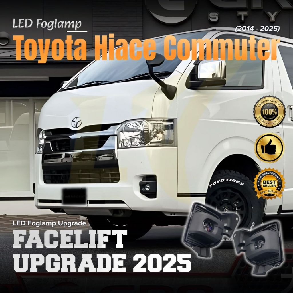 Jual TOYOTA HIACE COMMUTER (2014 - 2025) - LED FOGLAMP - UPGRADE ...