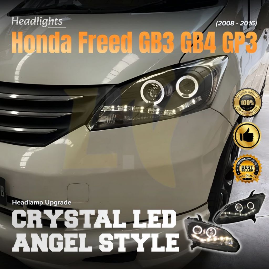 Jual HONDA FREED GB3 GB4 GP3 (2008 - 2016) - LAMPU DEPAN / HEAD LAMP ...