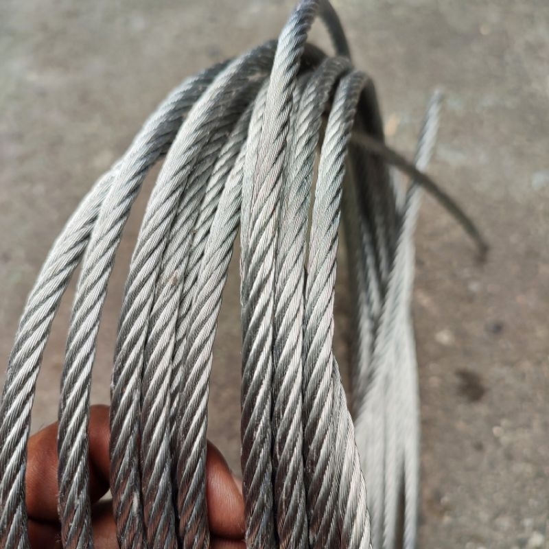 Jual Kawat Seling Tali Seling Baja Galvanis 1mm 2mm 3mm 4mm 5mm 6mm 8mm ...