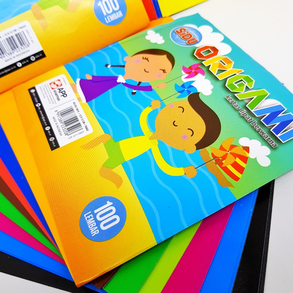 Jual Kertas Lipat / Kertas Sukun / Origami Sidu 12 x 12 (Per Pak isi ...