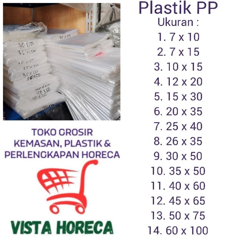Jual Plastik PP 15 x 30 cm x 03 Bening Tebal 30 Micron 1 kg gula ...