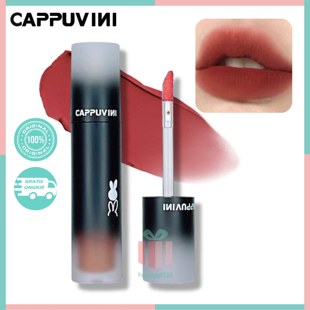 Jual CAPPUVINI Lip Glaze Dark Series Lip Cream Long Lasting Velvet ...