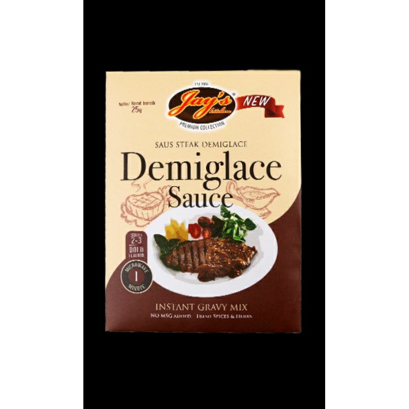 Jual Jay's Kitchen saus steak Demiglace sauce Instant Gravy Mix 25gr ...