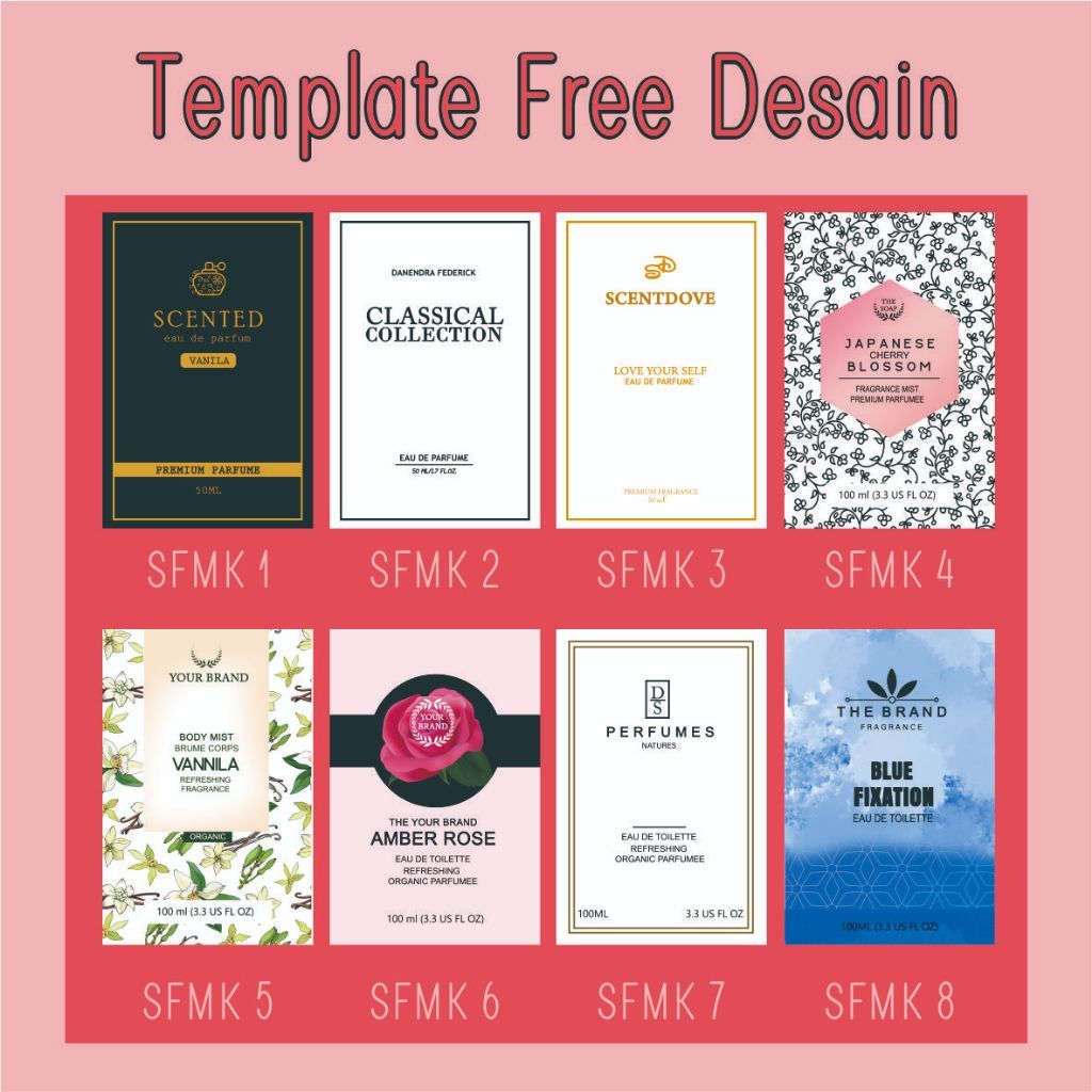 Jual Stiker Label Parfum Sticker Parfume Custom Label Wewangian ...