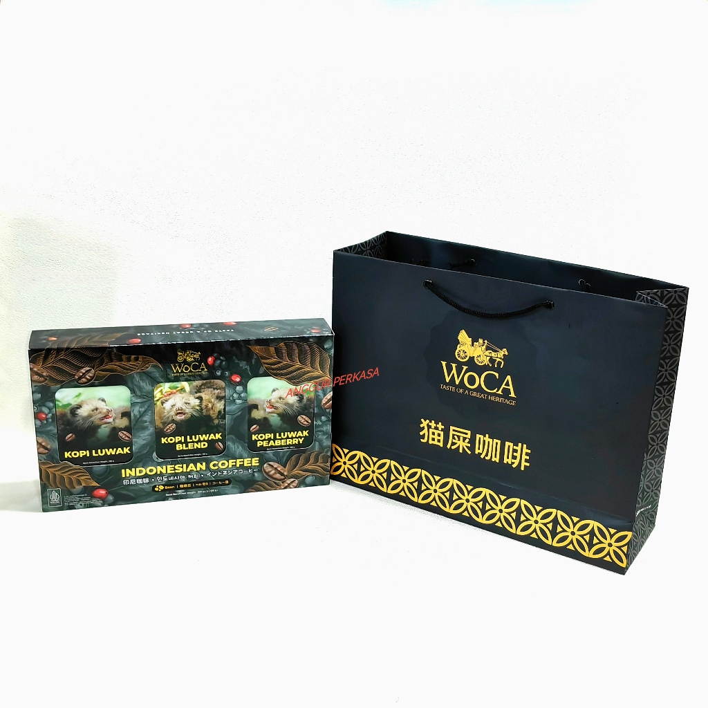 Jual Kopi Luwak Woca Signature 1 Set [3 x 100gram] | Shopee Indonesia