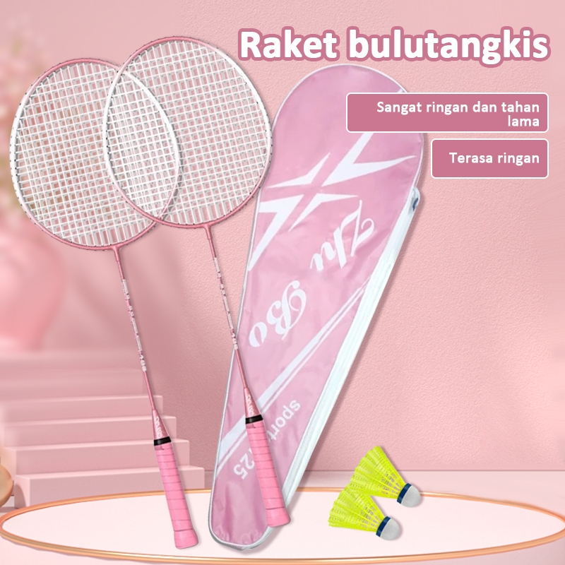 Jual Raket Badminton Set/ Raket Bulu Tangkis Free Bag/Raket Badminton ...