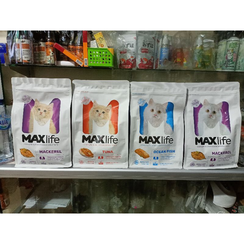 Jual PROMO TERMURAH MAXLIFE 1.1KG MAKANAN KUCING CAT FOOD Kering Cats ...