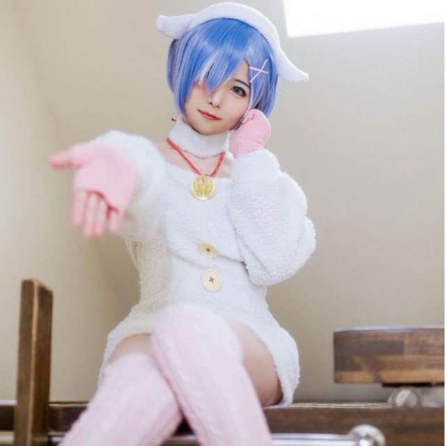 Jual [ PRELOVED FULLSET 450.000 ] Rem Sheep Re;Zero Ram Rem Costume ...