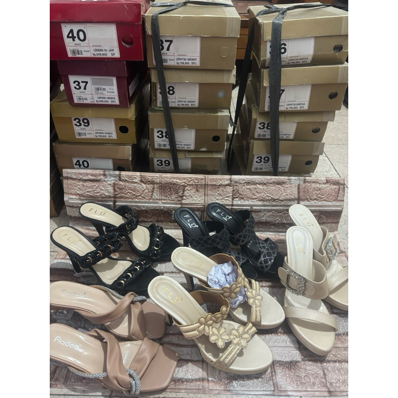 Jual ORIGINAL MALL HELLS WEDGES WANITA FLADEO | Shopee Indonesia
