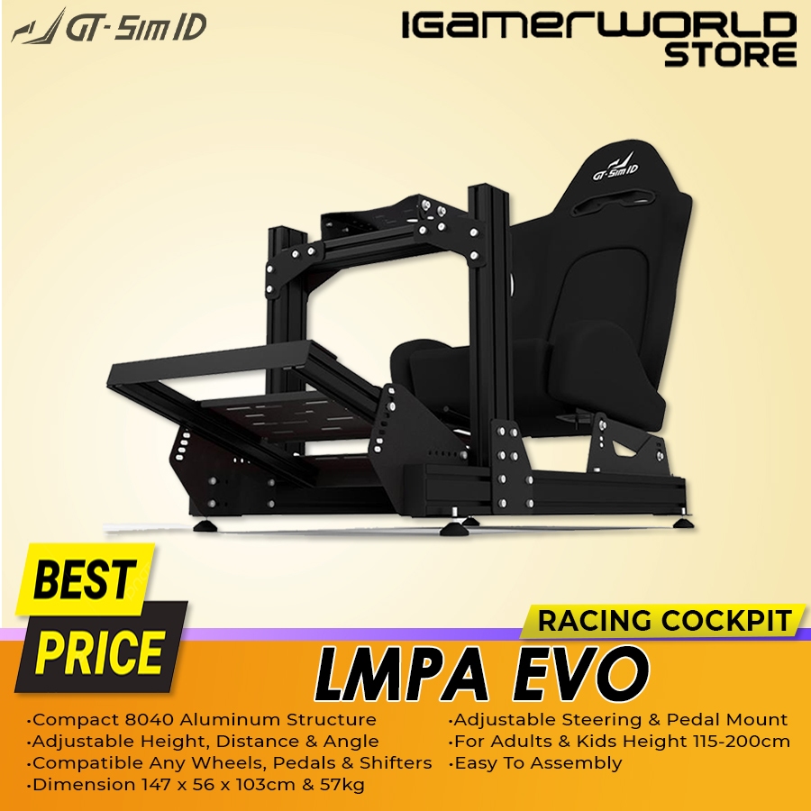 Jual GT Sim ID LMPA EVO Racing Rig Cockpit Racing Simulator | Shopee ...