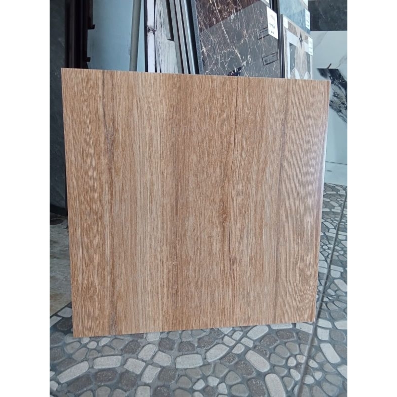 Jual Keramik lantai Cutting Motif kayu 50x50 Uno Lazaro Wood BN Pare Kediri | Shopee Indonesia