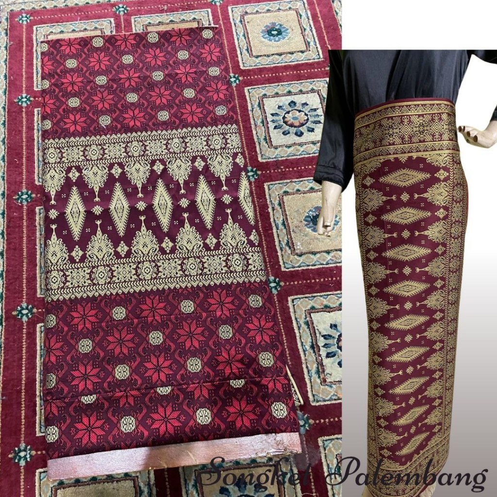 Jual Datia Songket - Kain Songket Palembang Motif Printing Berbagai ...