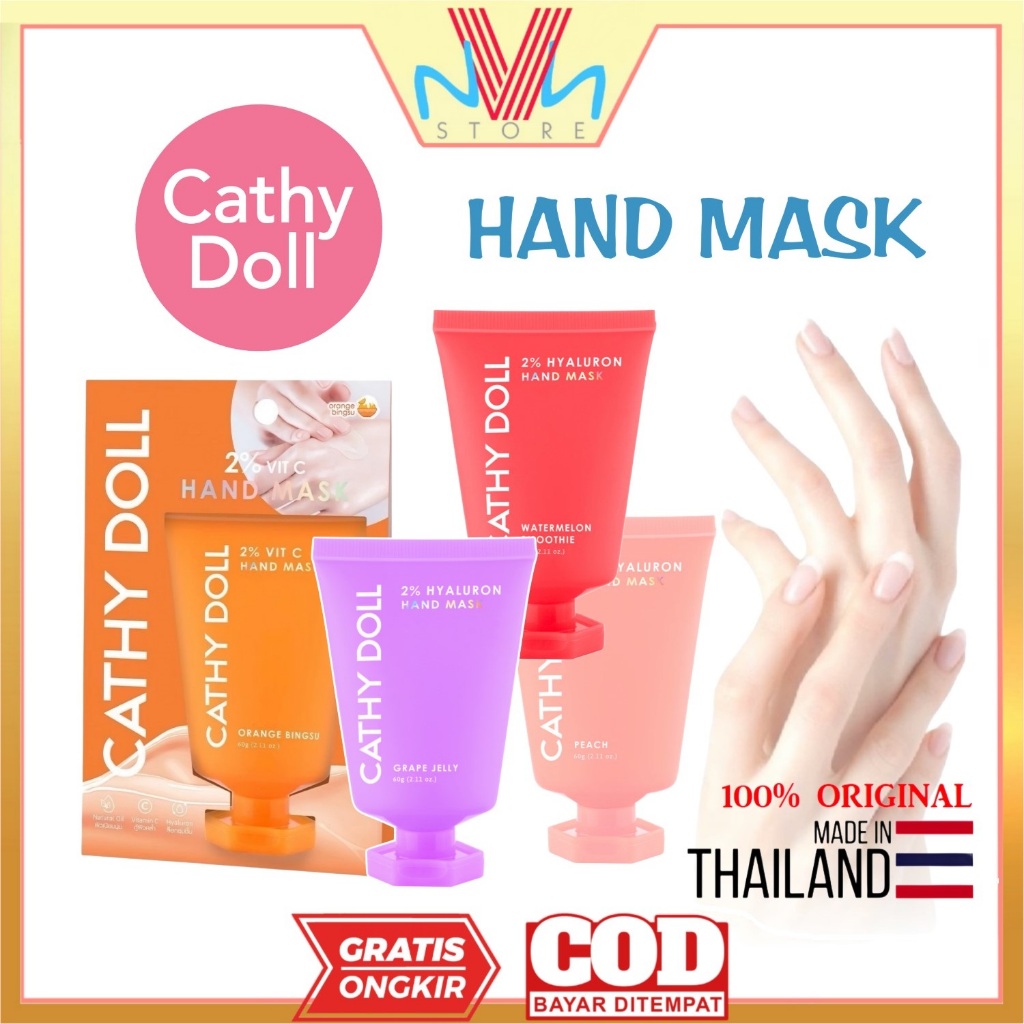 Jual CATHY DOLL HAND MASK 60g - LOTION MASKER KRIM UNTUK TANGAN ...