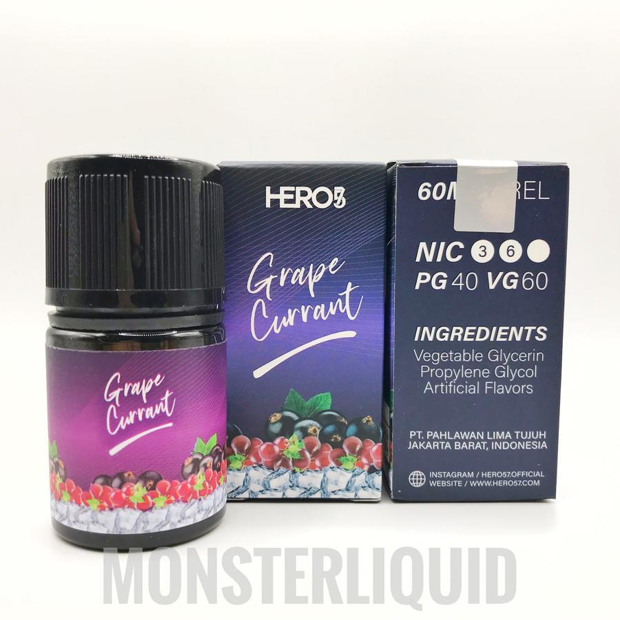 Jual GRAPE CURRANT BY HERO57 3MG 6MG 60ML | Shopee Indonesia