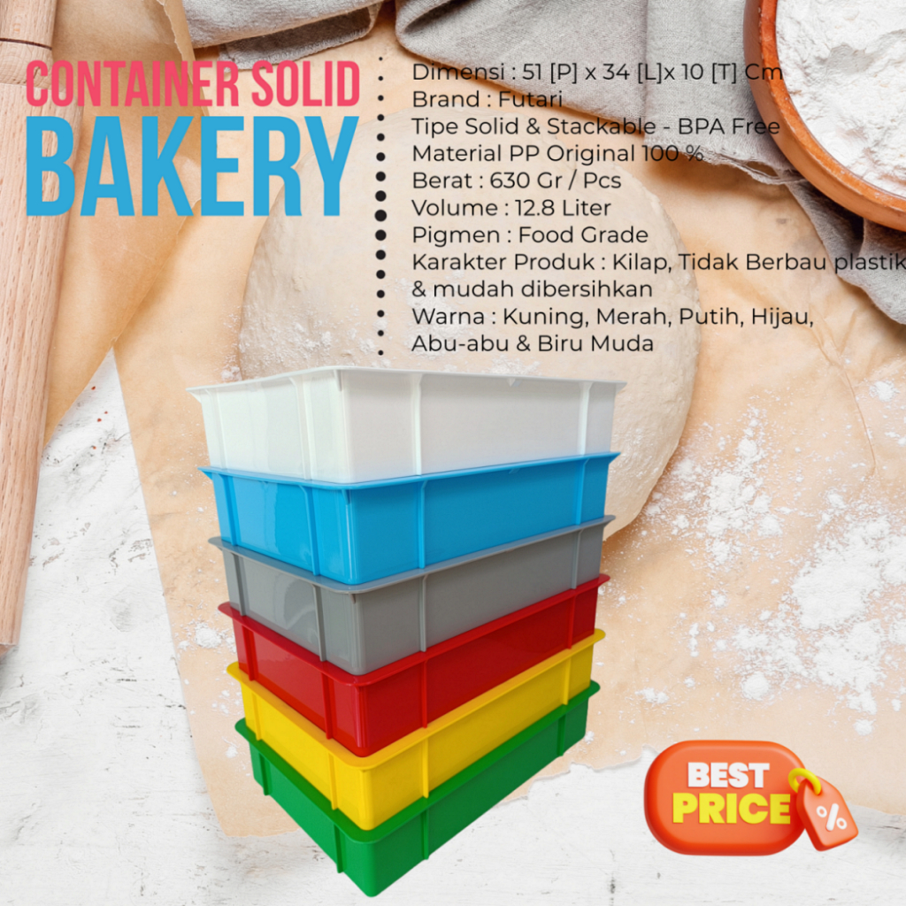 Jual Keranjang Roti Ekonomis Futari - Container Solid Bakery Untuk ...