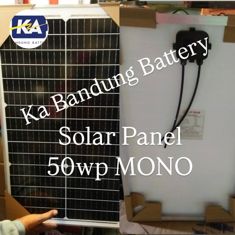 Jual solar panel cell surya stec stc st solar module 50wp 50 wp 12v 12 ...