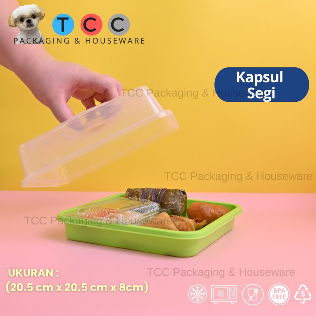 Jual Kotak Roti Kapsul SEGI (D=20cm) Tempat Bolu Kue Plastik Serbaguna ...