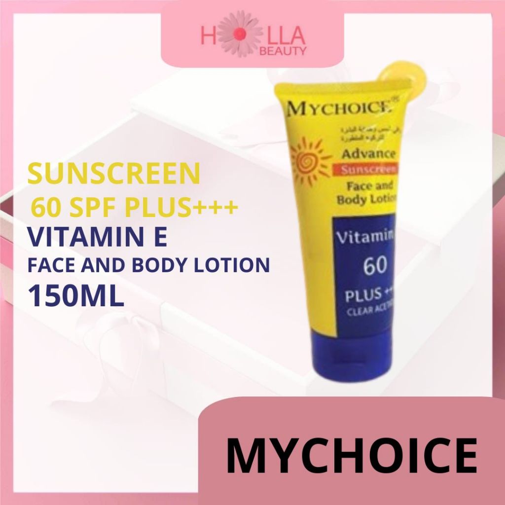 Jual MYCHOICE ADVANCE SUNSCREEN FACE AND BODY LOTION SPF60 PLUS ...