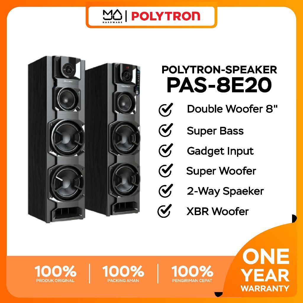 Jual POLYTRON Bluetooth Active Speaker - PAS 8E20/B - Garansi Resmi ...