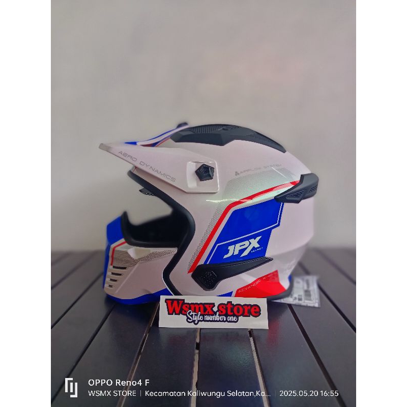 Jual helm trail jpx seri 726 original half face full face helm trail ...