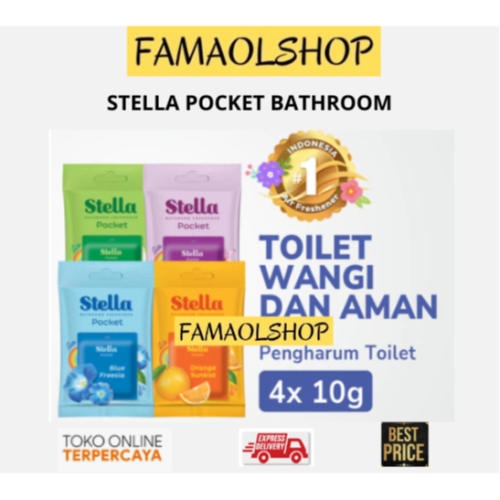Jual Isi 4 Stella Bathroom 10gr Pengharum Ruangan Dan Kamar Mandi ...