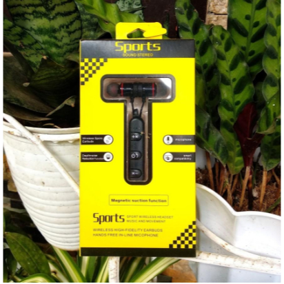 Jual Headset Magnet Bluetooth Wireless Sport Headset Earbuds Suara ...